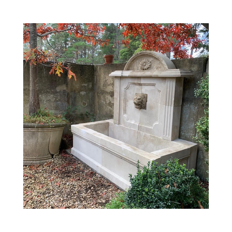 French Limestone Fountain