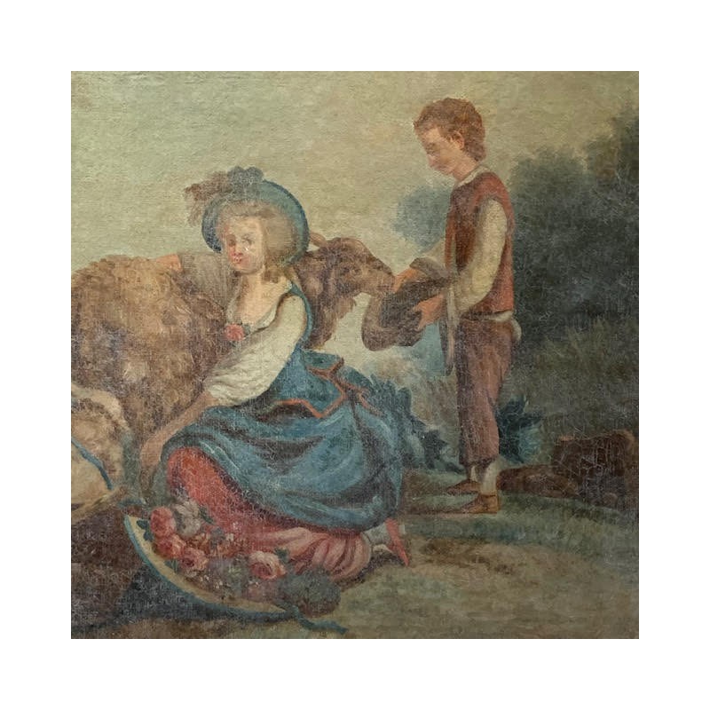 Oil on Canvas Gallante Scene