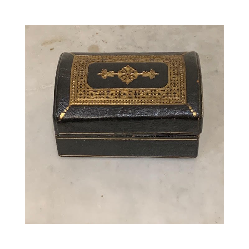 French Vintage Leather Box