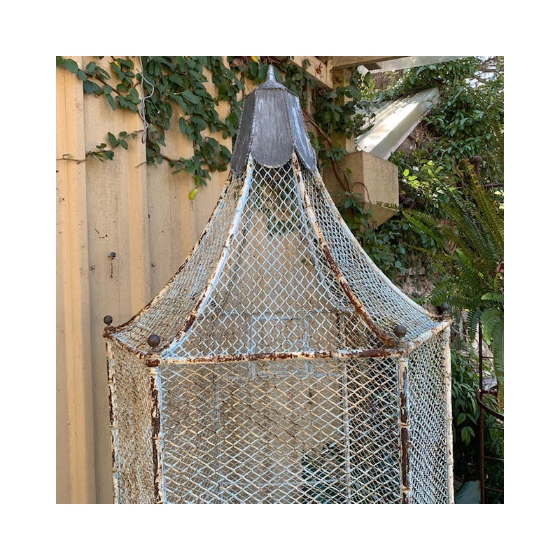 C19th Blue Bird Cage