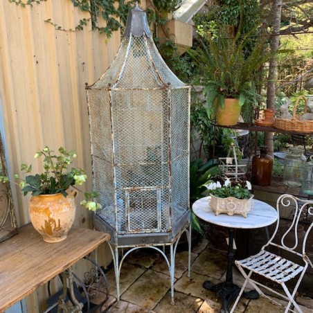 C19th Blue Bird Cage