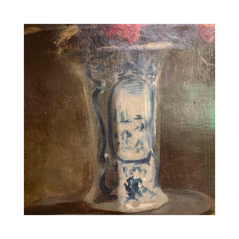 Vintage Still Life Pink Roses